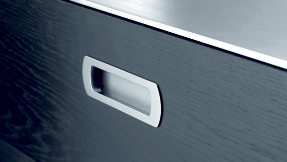 Cabinet Flush handles used to open and close the furniture doors and ...