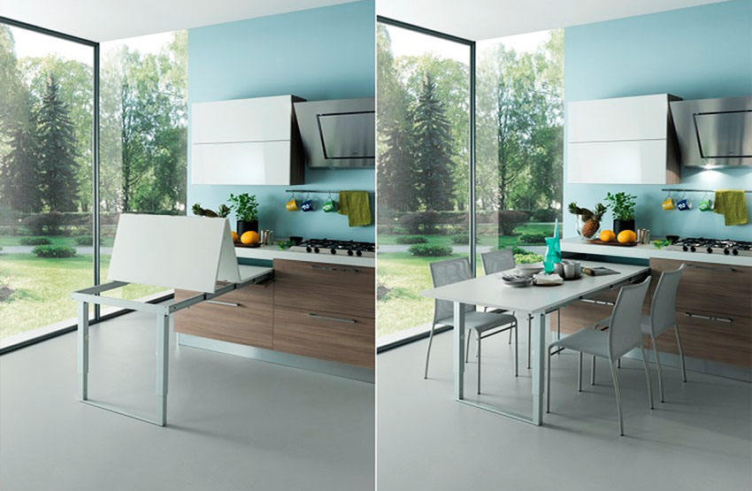 Transformable Furniture - Pull Out Drawer Table, Table Extension ...