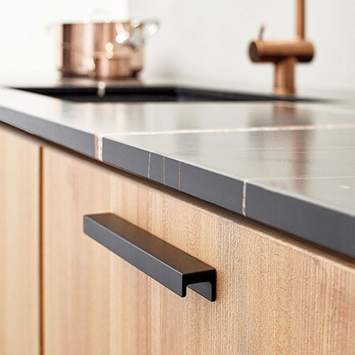 Buy STATION Cabinet Handle - CC 160mm - Brushed Matt Black Finish ...
