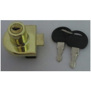 Buy Single Glass Door Lock - 19mm - Gold Finish in India | Benzoville