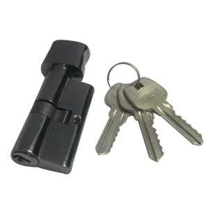 BuySingle Cylinder LXK (One Side Key & One Side Knob) - 60mm - Black ...