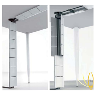 FLAP Cable Guide Vertical - Consisting of 7 pairs flap units - White ...