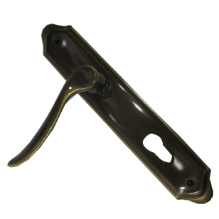 Buy NORMA Door Lever Handle on Plate Matt Bronze Finish Online in INDIA ...